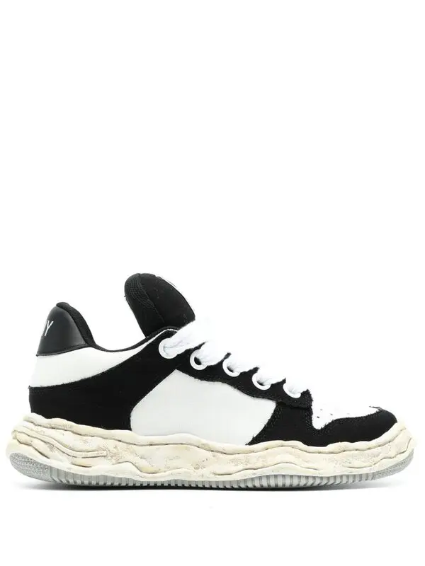 Mihara Yasuhiro Wayne' Leather Sneakers - Black
