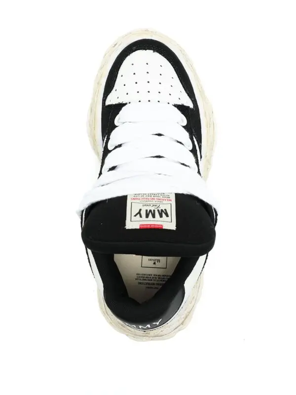 Mihara Yasuhiro Wayne' Leather Sneakers - Black