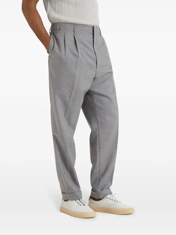 Brunello Cucinelli Tapered Virgin Wool Trousers