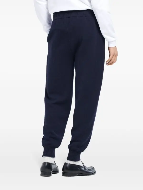BARRIE B Label Cashmere Trousers - Blue