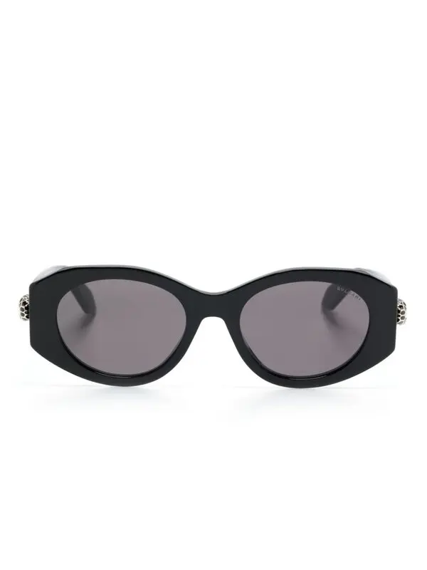 BVLGARI Oval-frame Sunglasses - Black
