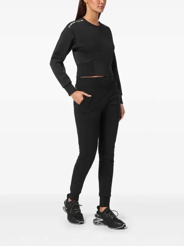 PLEIN SPORT Panelled Cropped Sweatshirt