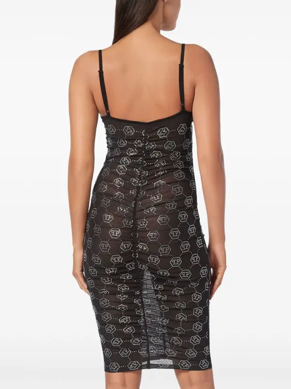 Philipp Plein Monogram Tulle Dress