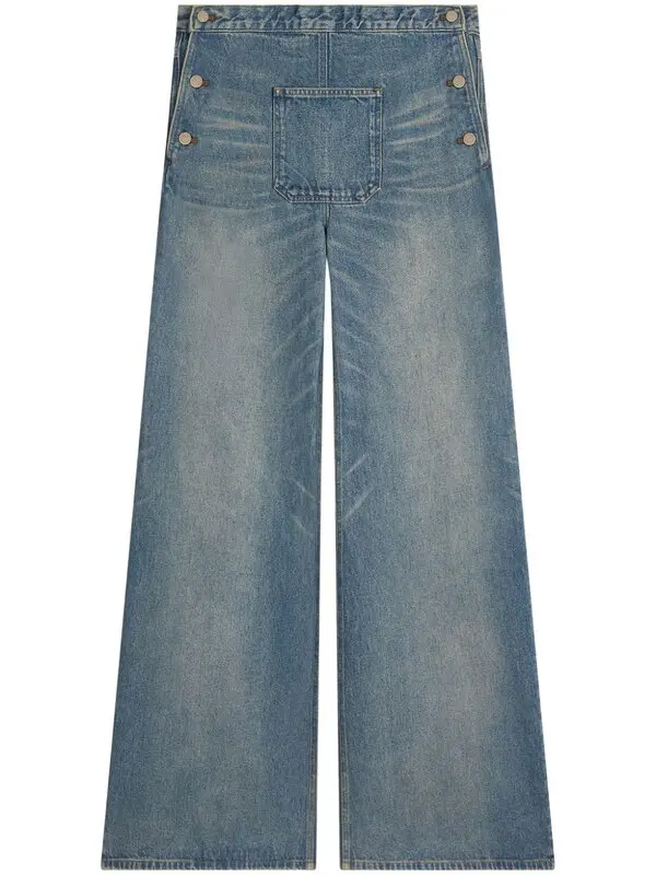 COURREGES Mid-rise Wide-leg Jeans