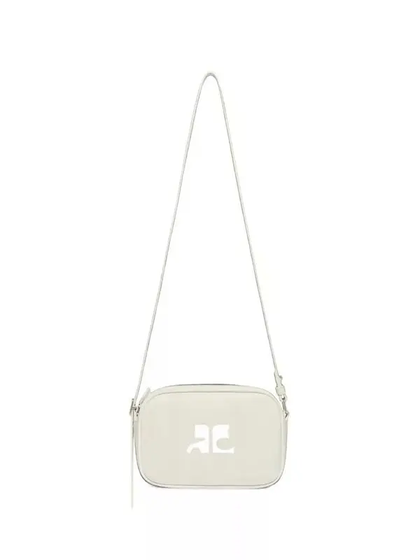 COURREGES Reedition Leather Camera Bag - Neutrals