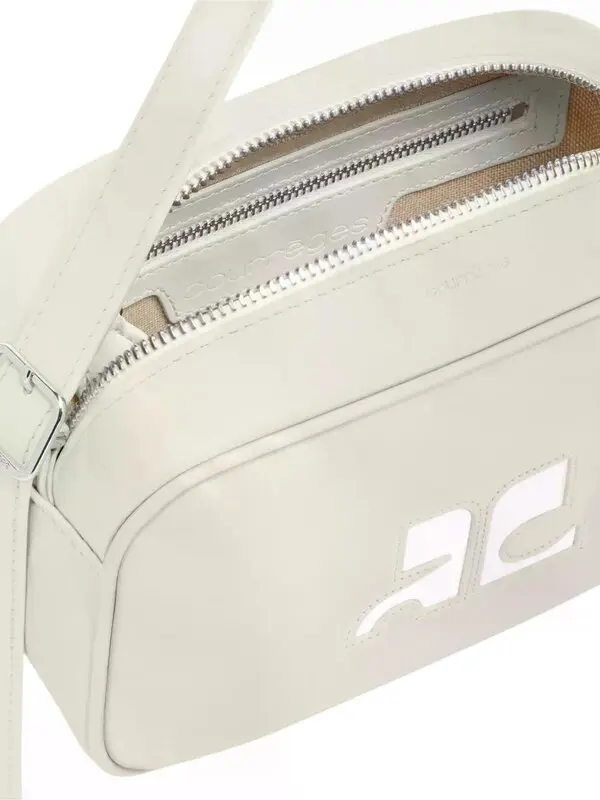 COURREGES Reedition Leather Camera Bag - Neutrals