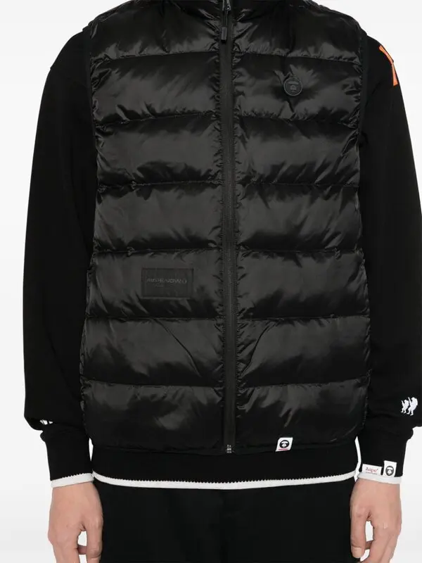 AAPE BY *A BATHING APE Logo-patch Padded Gilet