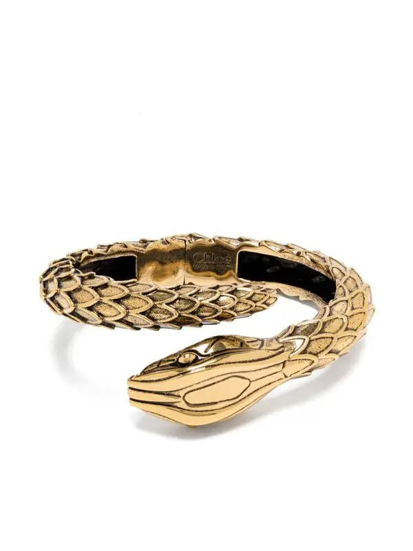 Chloé Snake Motif Bracelet - Gold