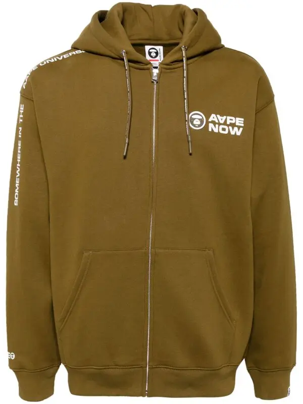 AAPE BY *A BATHING APE Logo Patched Hooded Jacket