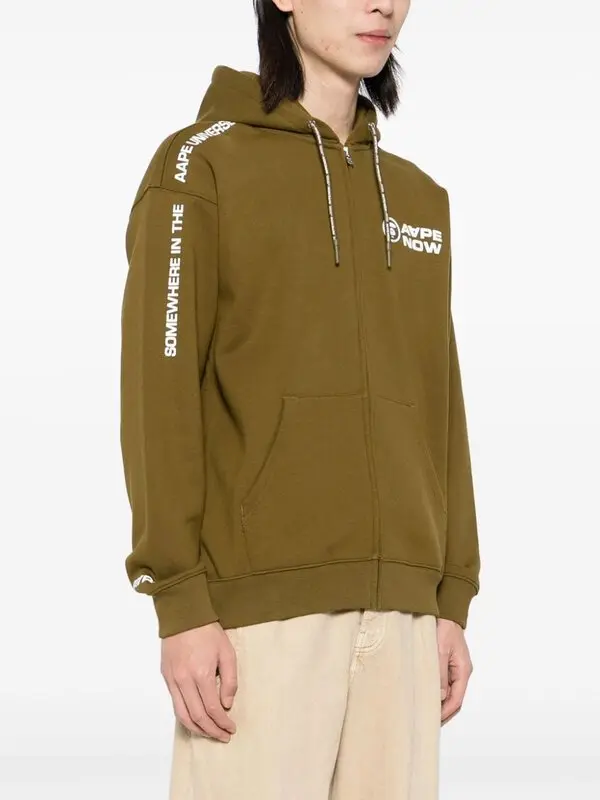 AAPE BY *A BATHING APE Logo Patched Hooded Jacket