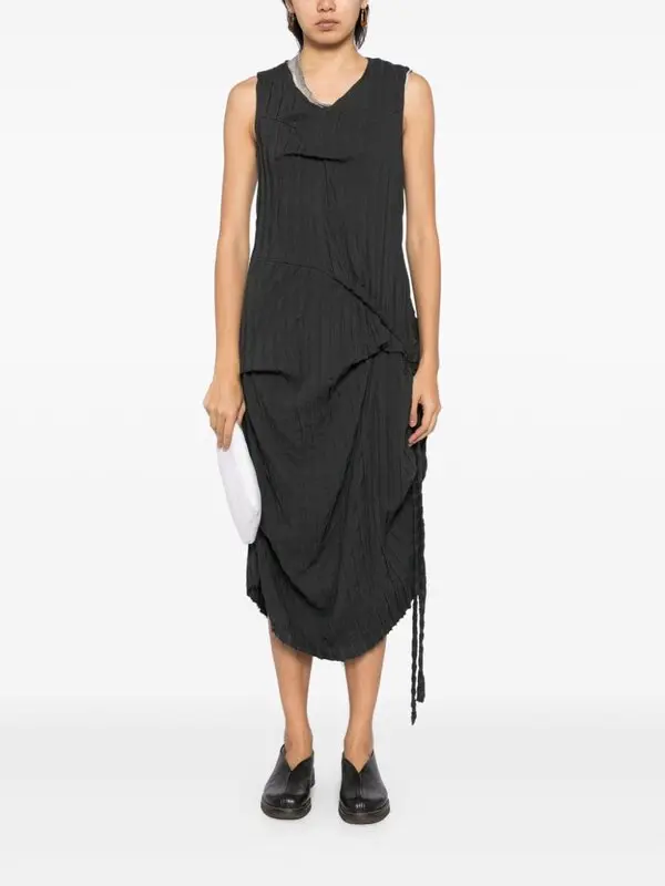 CHIAHUNG SU Striped Draped Dress