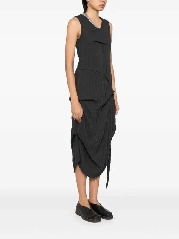 CHIAHUNG SU Striped Draped Dress