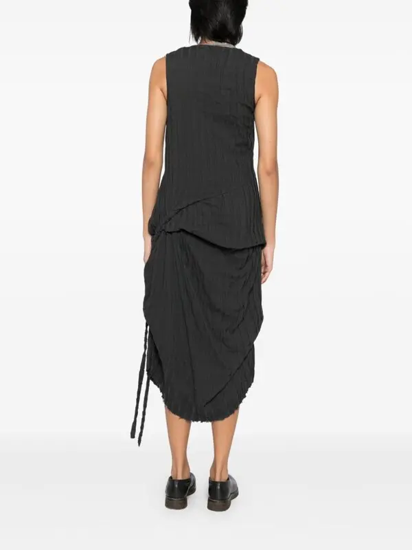 CHIAHUNG SU Striped Draped Dress