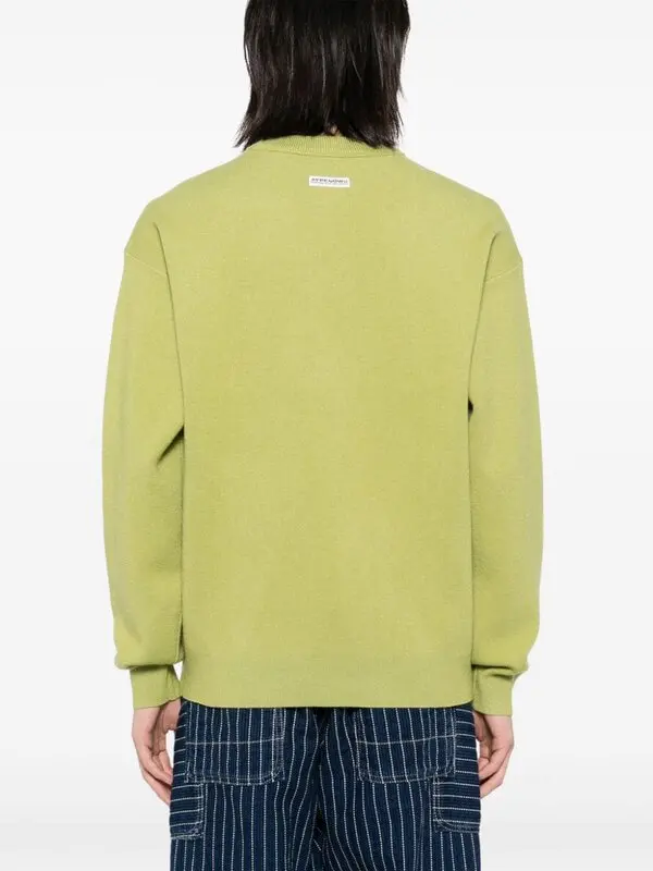 AAPE BY *A BATHING APE Moonface Logo Jumper - Green