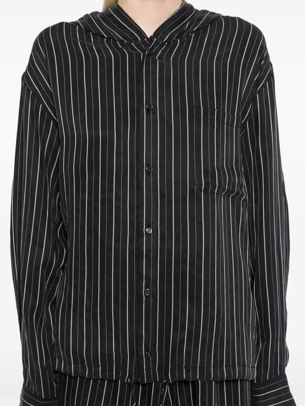 B+AB Stripe Hoodie And Shorts Set