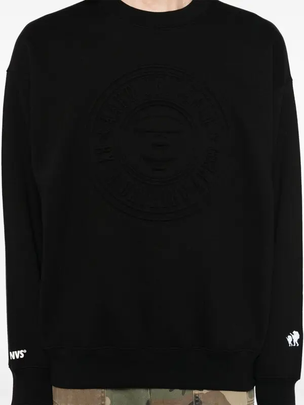 AAPE BY *A BATHING APE Embossed Logo-print Sweatshirt