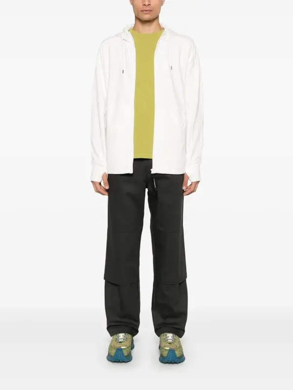 C.P. COMPANY Goggle Detail Zip-up Hoodie - White