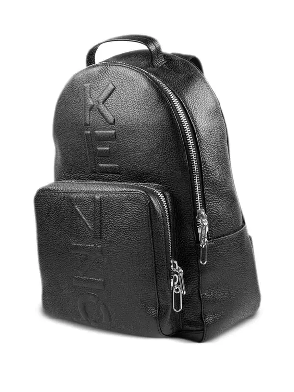 Kenzo Logo-embossed Leather Backpack