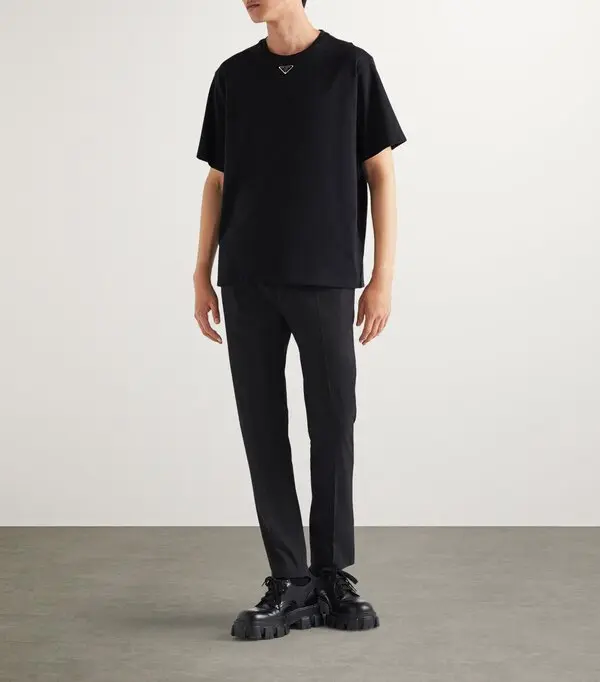 Prada Cotton Triangle T-shirt