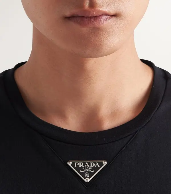 Prada Cotton Triangle T-shirt