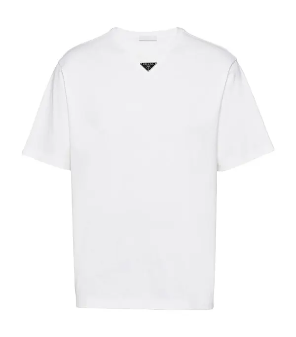 Prada Cotton Triangle T-shirt
