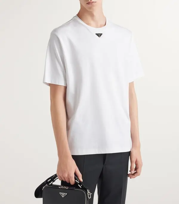 Prada Cotton Triangle T-shirt