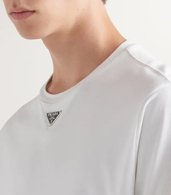 Prada Cotton Triangle T-shirt