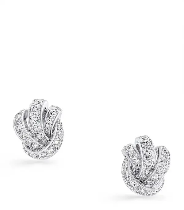 Graff Gold And Diamond Tilda's Bow Stud Earrings