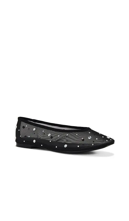 Good American Crystal Embellished Flats
