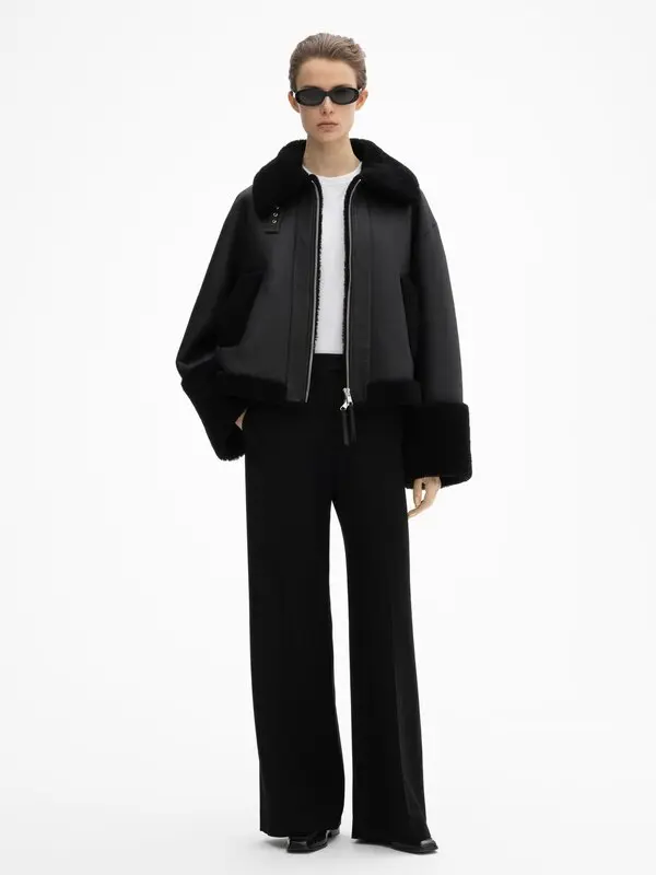 HOUSE OF DAGMAR Short Shearling Jacket