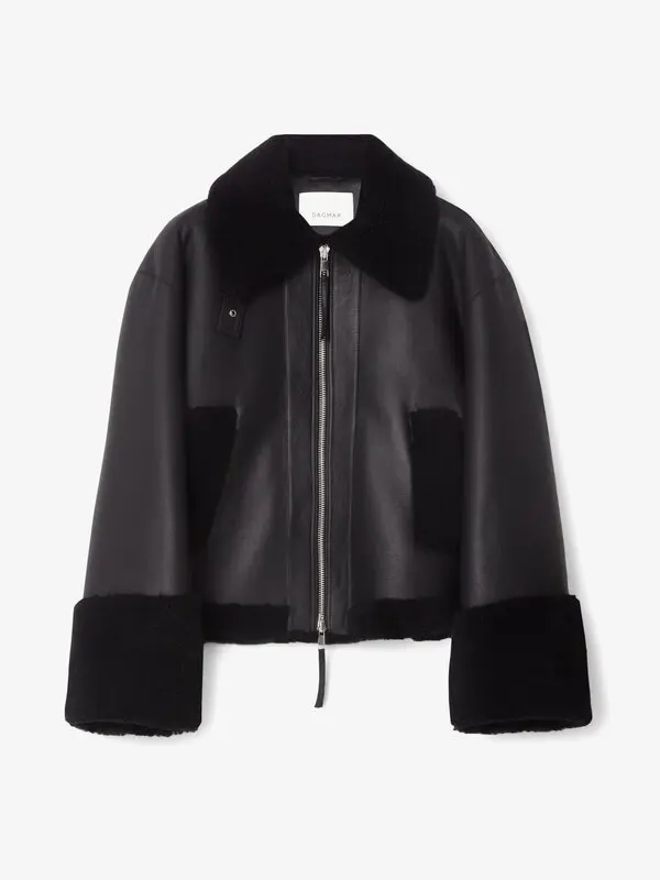 HOUSE OF DAGMAR Short Shearling Jacket