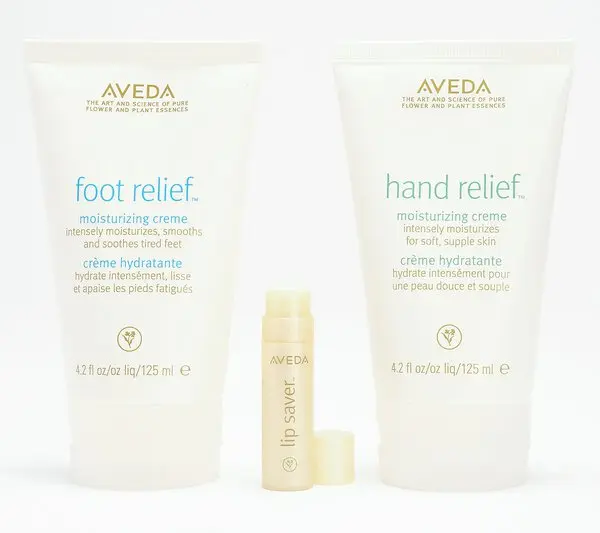 Aveda Winter Relief Hand & Foot Cream Set With Lip Saver - One-color