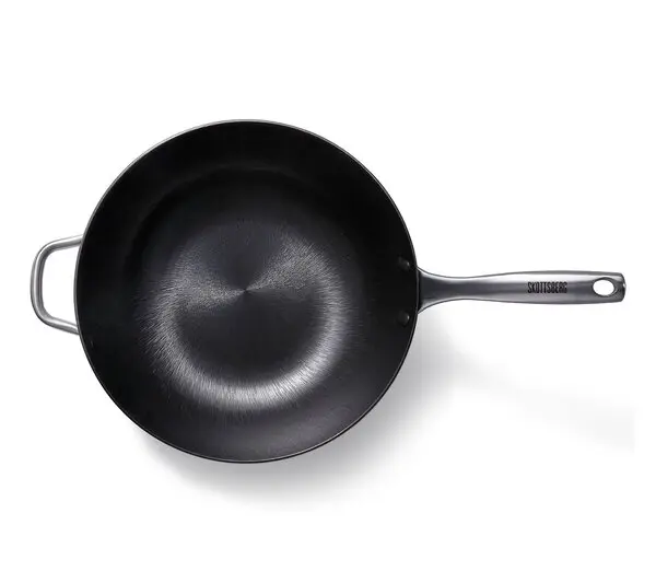 SKOTTSBERG Cast Iron Wok 13.4in - One-color