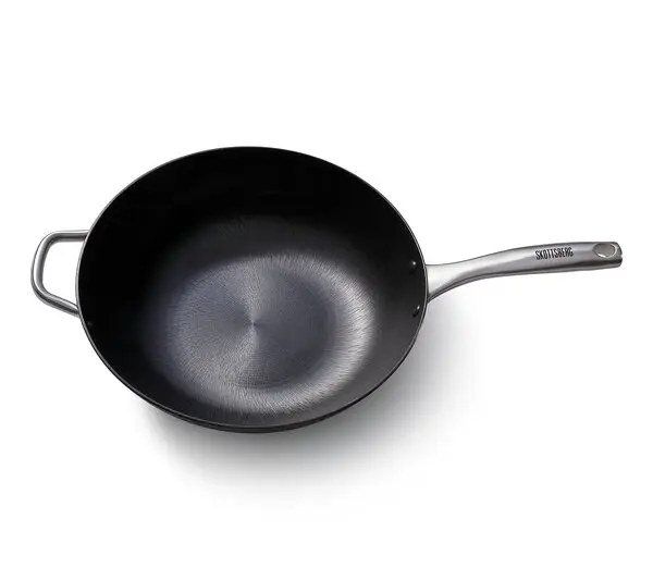 SKOTTSBERG Cast Iron Wok 13.4in