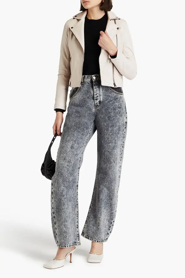 MUUBAA Mila Leather Biker Jacket