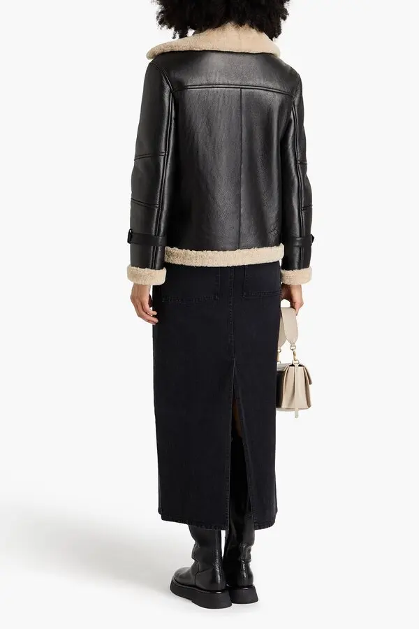 MUUBAA Shearling Biker Jacket