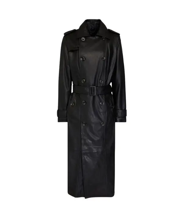 MUUBAA Leather Trench Coat