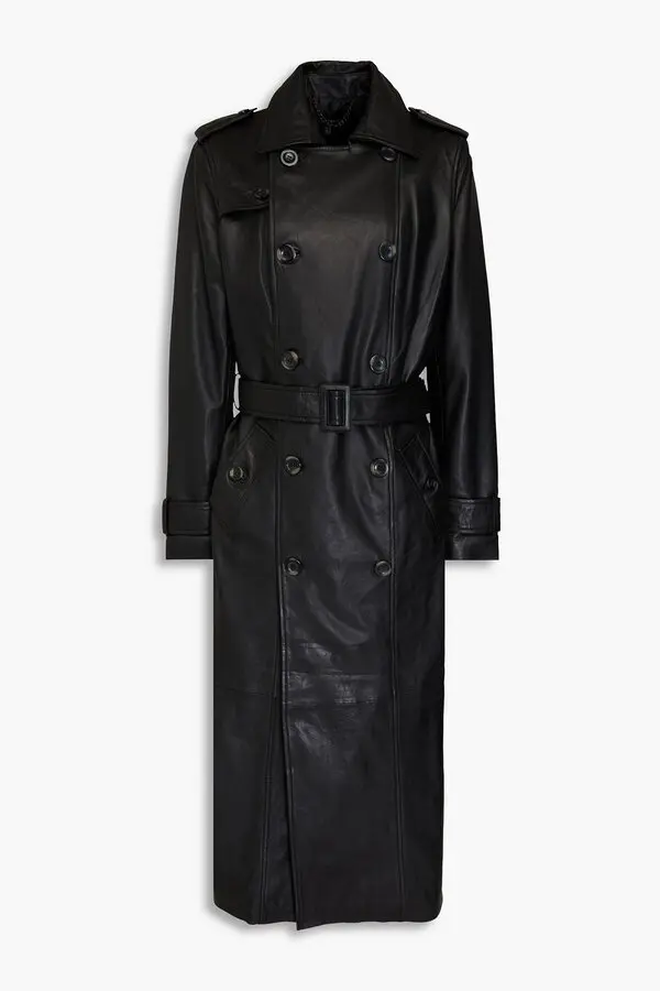 MUUBAA Leather Trench Coat