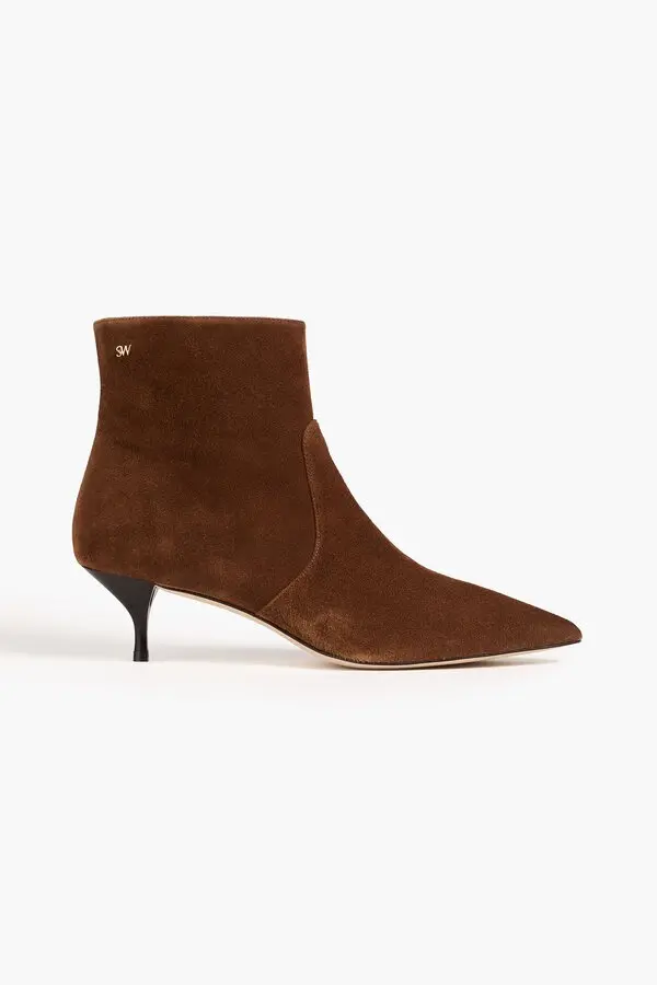 STUART WEITZMAN Mara 50 Suede Ankle Boots