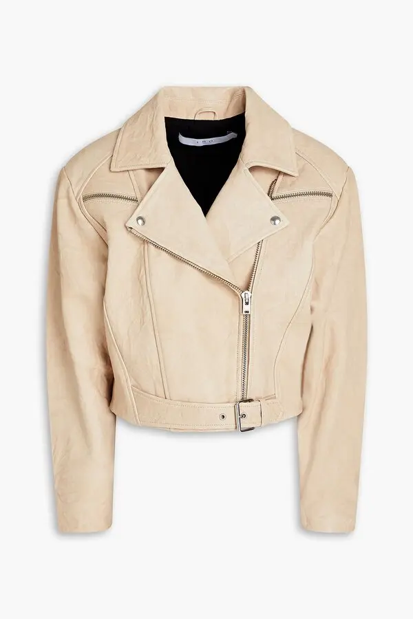 IRO PARIS Marom Fringed Leather Biker Jacket