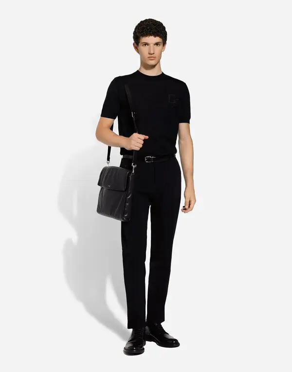 Dolce & Gabbana Nappa Leather Flap Handbag