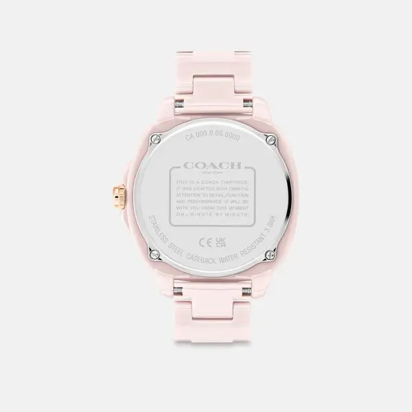 COACH® Kitt 38mm Watch - Blush