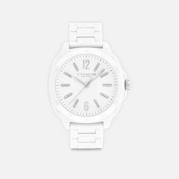 COACH® Kitt 38mm Watch - White