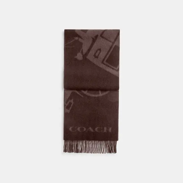 COACH Horse And Carriage Cashmere Muffler - Maple