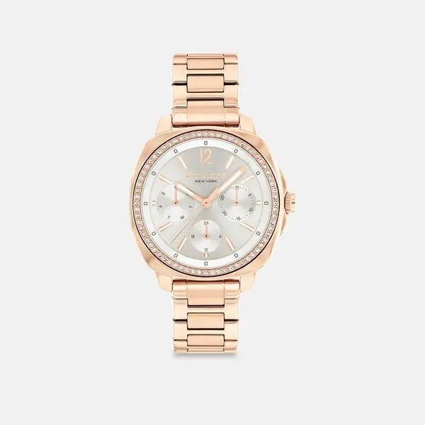 COACH Kitt Chronograph Watch, 34mm - Rose Gold
