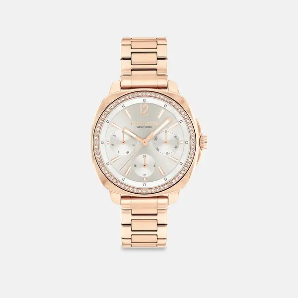 COACH Kitt Chronograph Watch, 34mm - Rose Gold