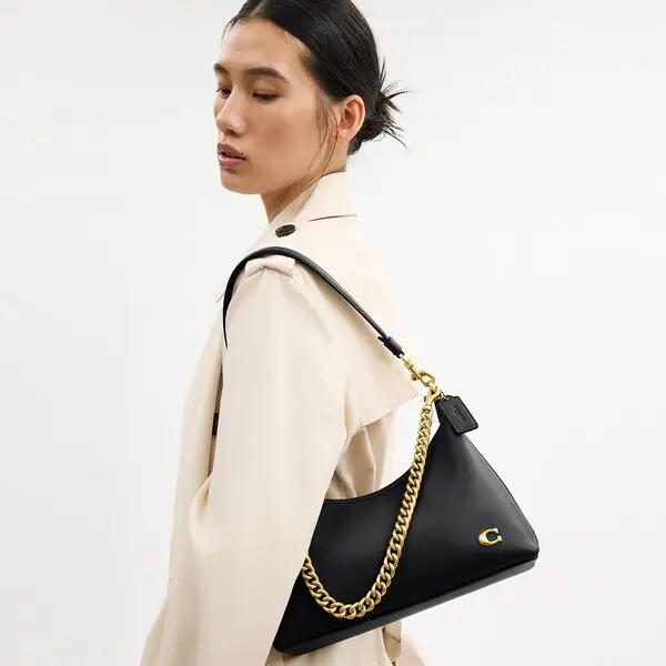 COACH Juliet Shoulder Bag 25 - Brass/black