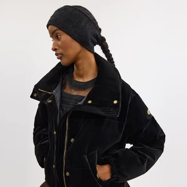 Coach Black and Gold Headband Set Buy COACH Black Leather Headbands from Next USA main image 4