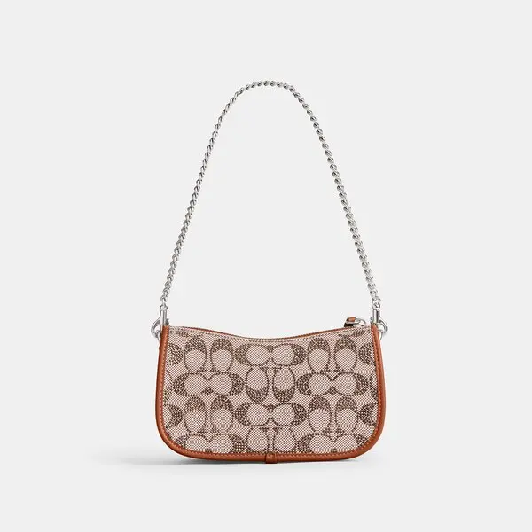 COACH Swinger Bag 20 With Chain In Signature Jacquard