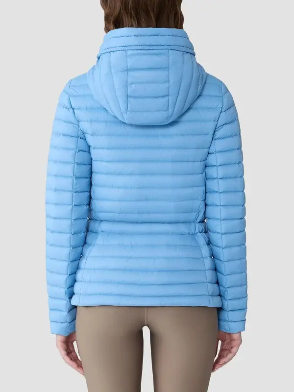 Soia & Kyo Ayleen Lightweight Hooded Puffer Jacket - Poolside Blue
